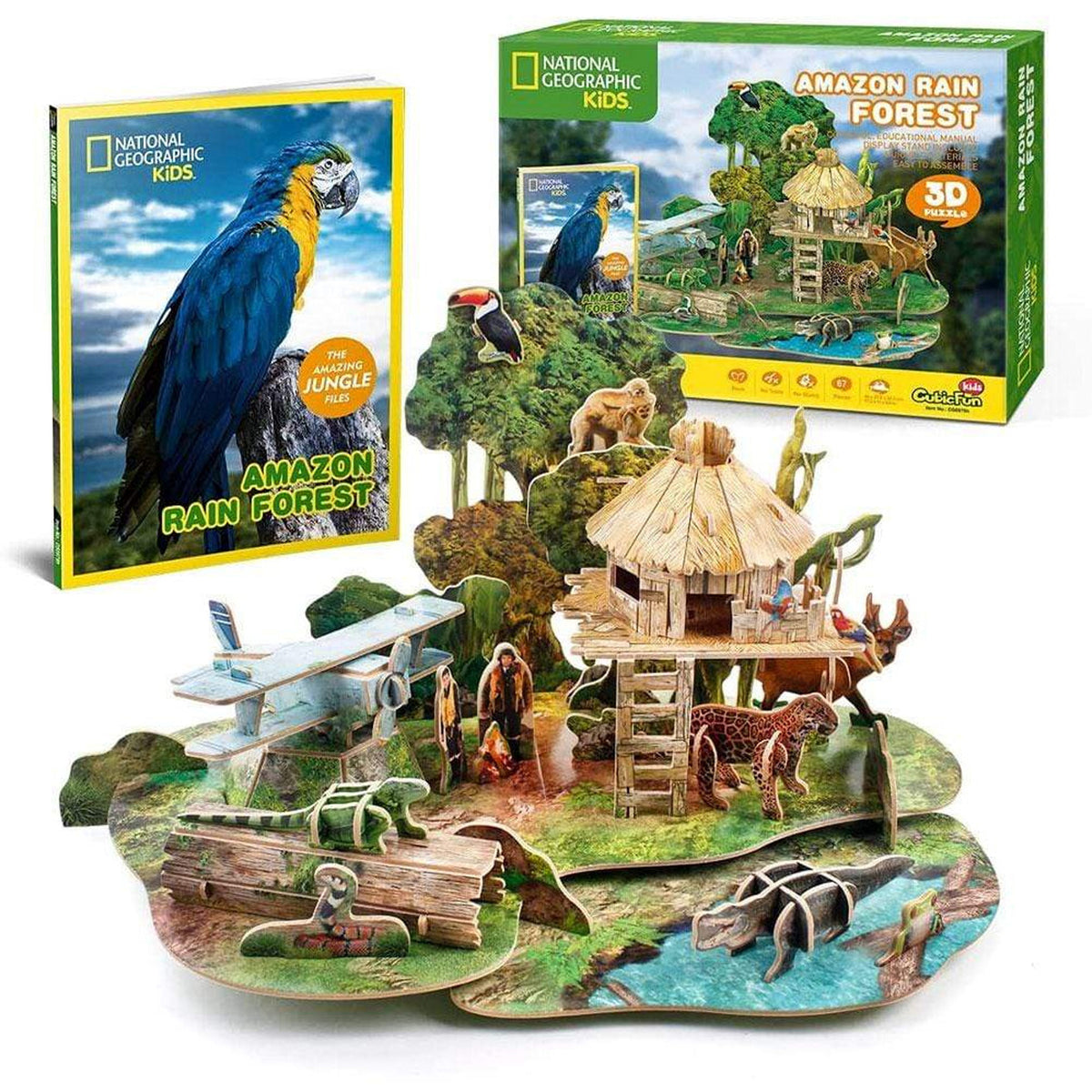 National Geographic Kids Amazon Rain Forest 3D – Animal Kingdoms Toy Store
