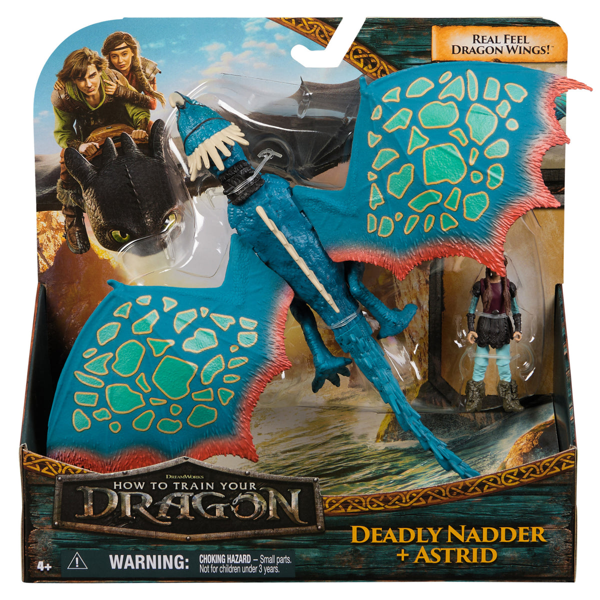 How To Train Your Dragon - Deadly Nadder & Astrid – Animal Kingdoms Toy ...