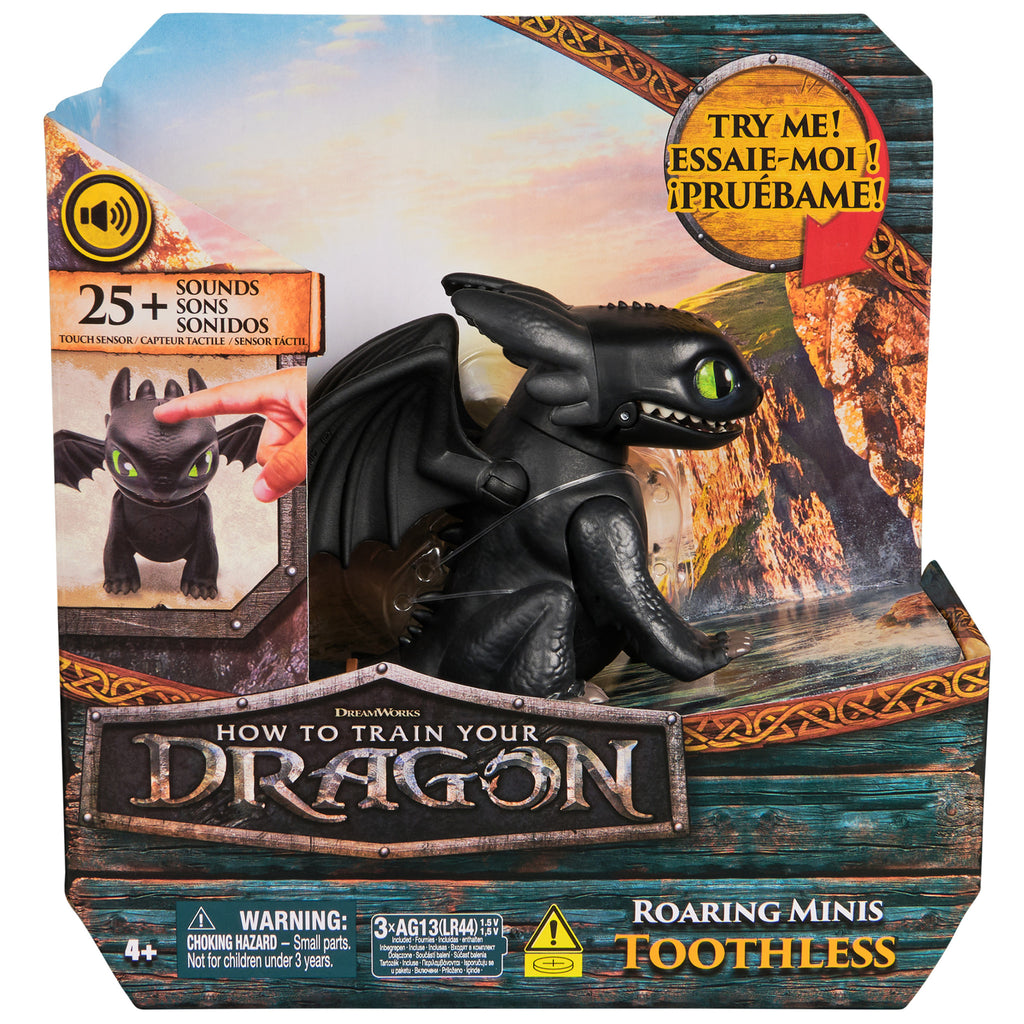 How to Train Your Dragon Interactive Roaring Minis Toothless – Animal ...
