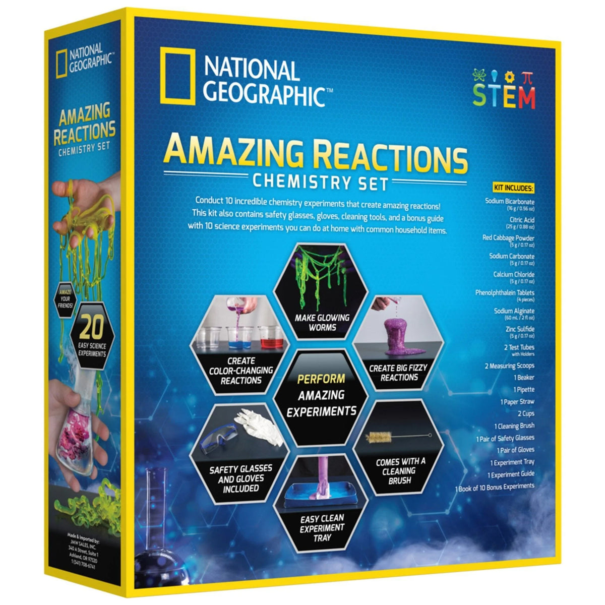 National Geographic Amazing Reactions Chemistry Set – Animal Kingdoms ...
