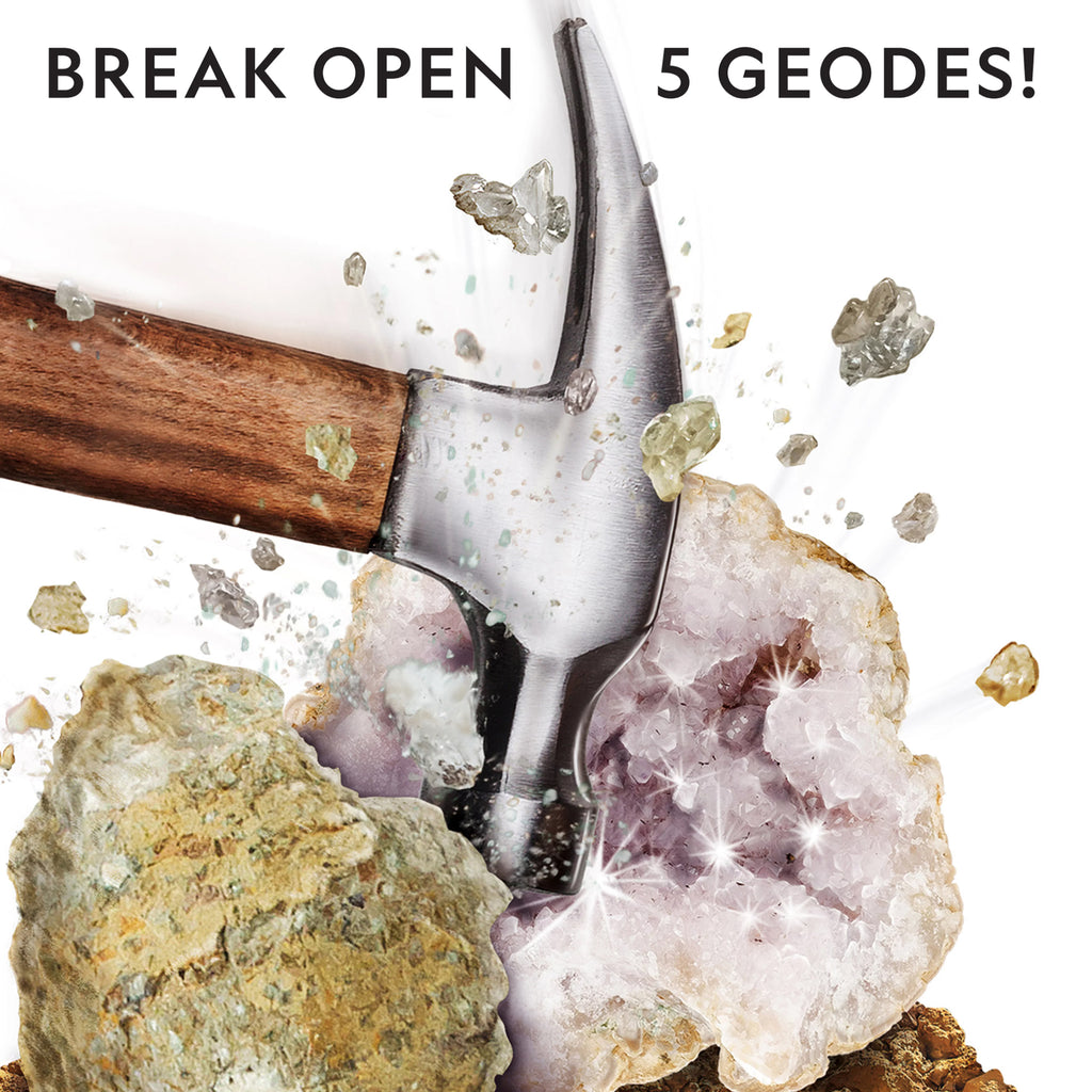 National Geographic Break Your Own Geode - 5pc – Animal Kingdoms Toy Store