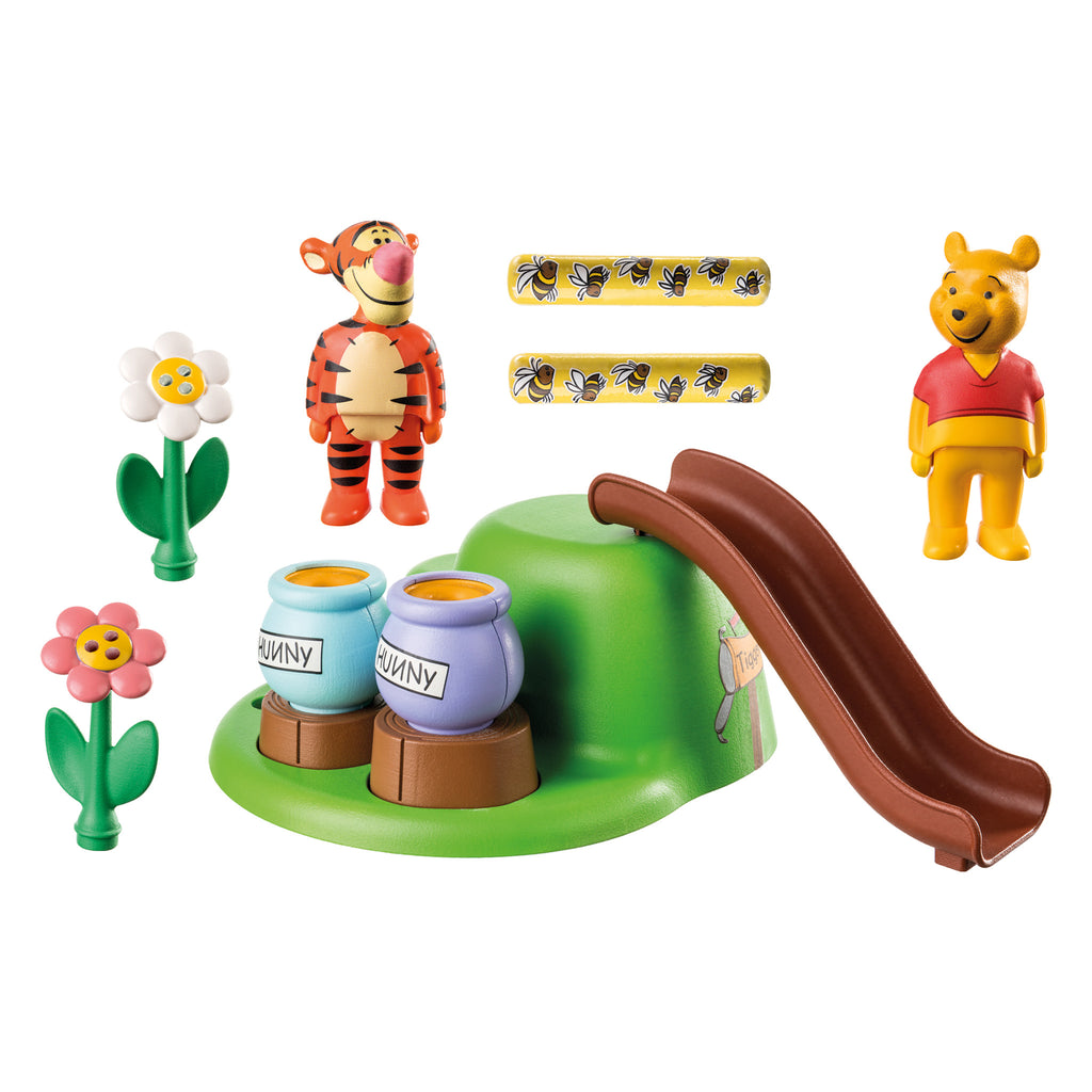 Playmobil 1.2.3 & Disney: Winnie's & Tigger's Bee Garden – Animal ...