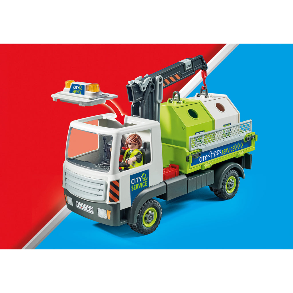 Playmobil Waste Glass Truck with Container – Animal Kingdoms Toy Store