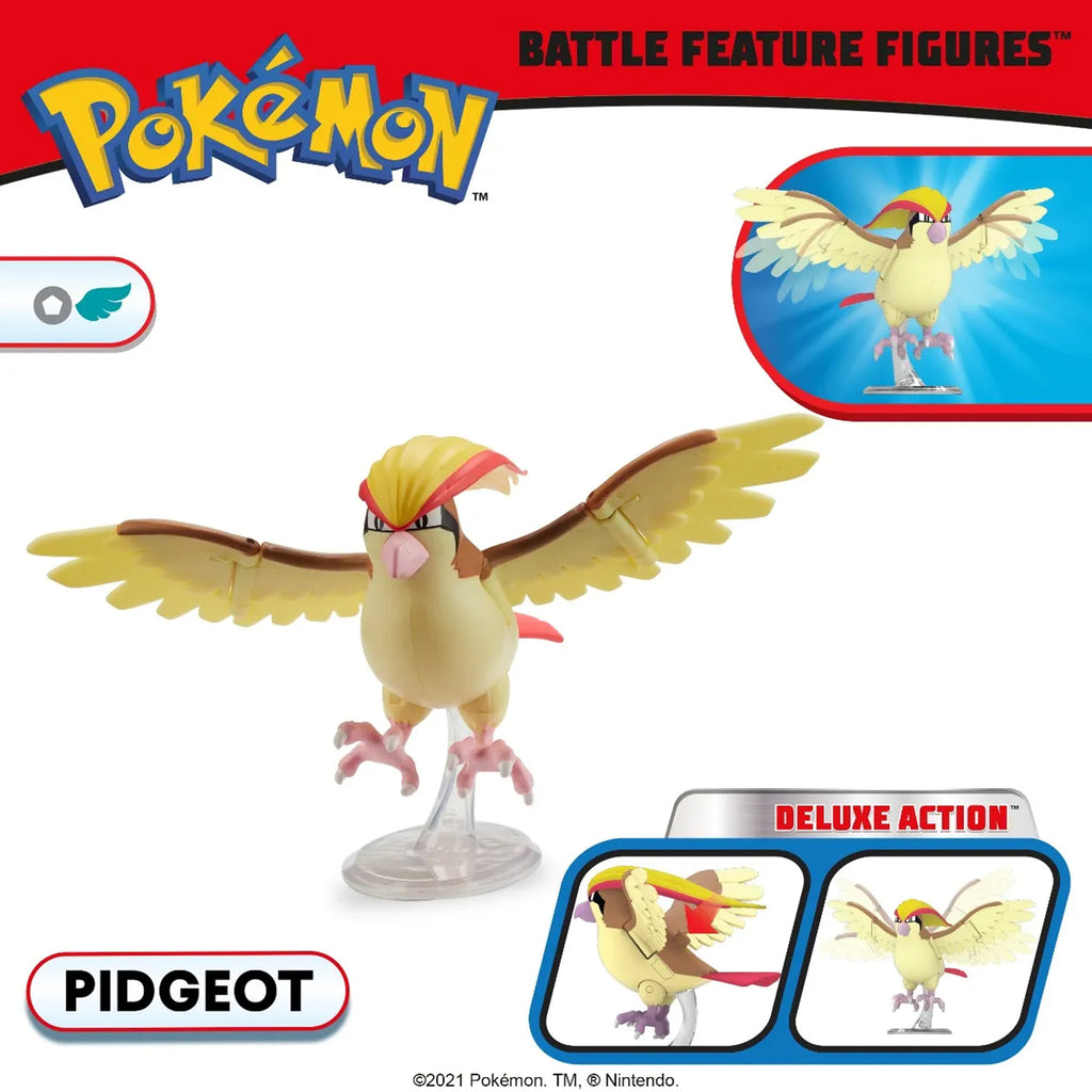 Pokemon Battle Feature Figure - Pidgeot – Animal Kingdoms Toy Store