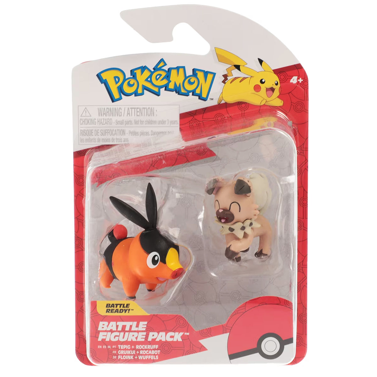 Pokemon Battle Figure - Tepig & Rockruff – Animal Kingdoms Toy Store