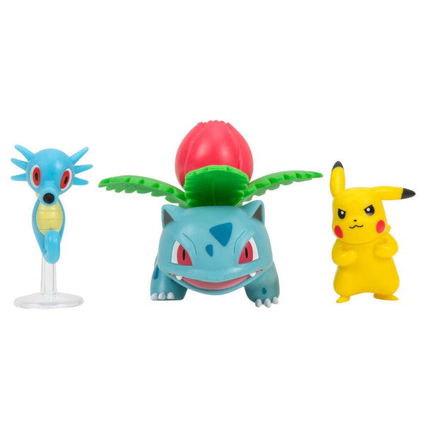 Pokemon Battle Figure Set - Horsea, Ivysaur and Pikachu – Animal ...