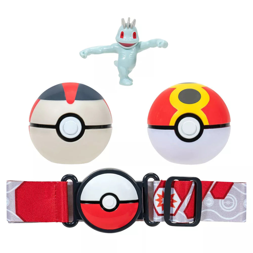 Pokemon Clip n Go Pokeball Belt Set - Machamp – Animal Kingdoms Toy Store