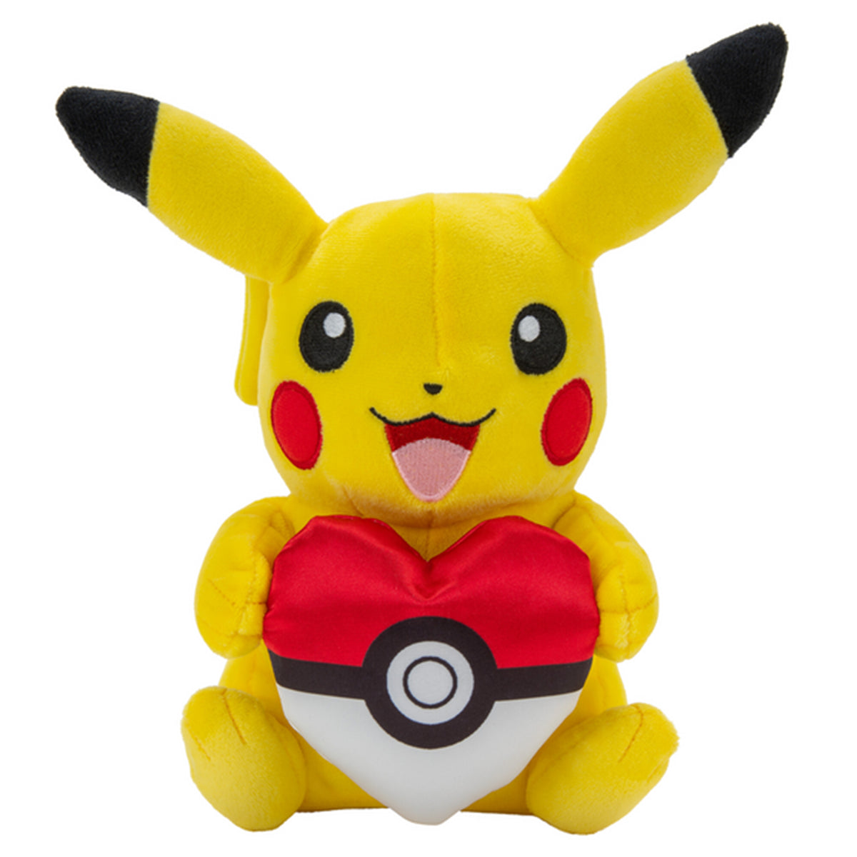 Pokemon Valentines Pikachu with Heart Plush – Animal Kingdoms Toy Store