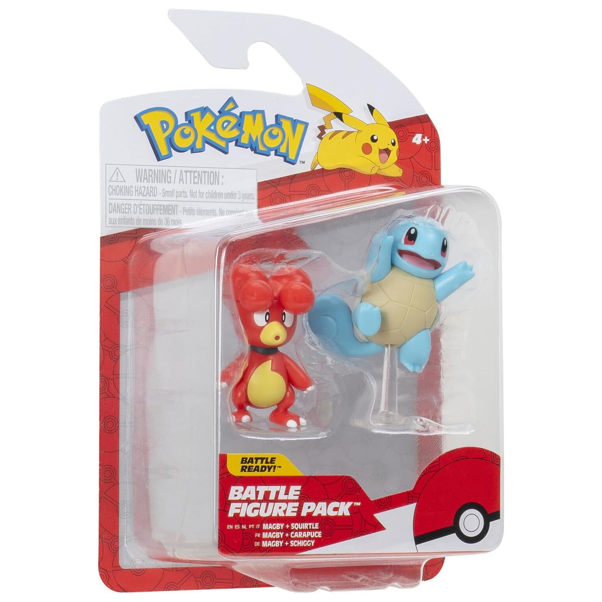 Pokemon Battle Figure - Magby & Squirtle – Animal Kingdoms Toy Store