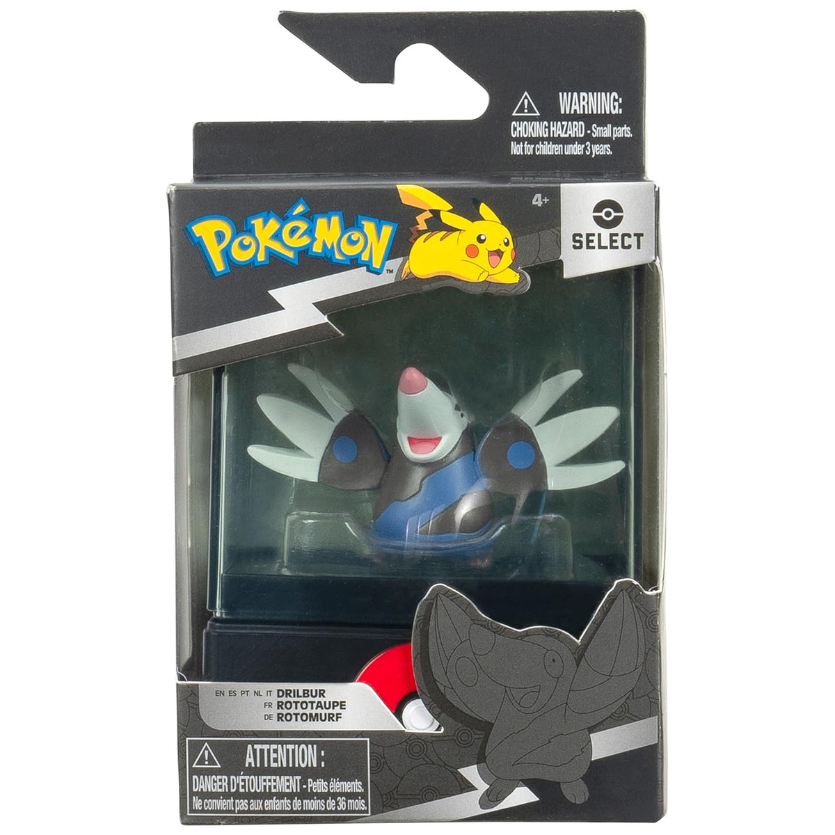 Pokemon Select Figure in Case - Drilbur – Animal Kingdoms Toy Store