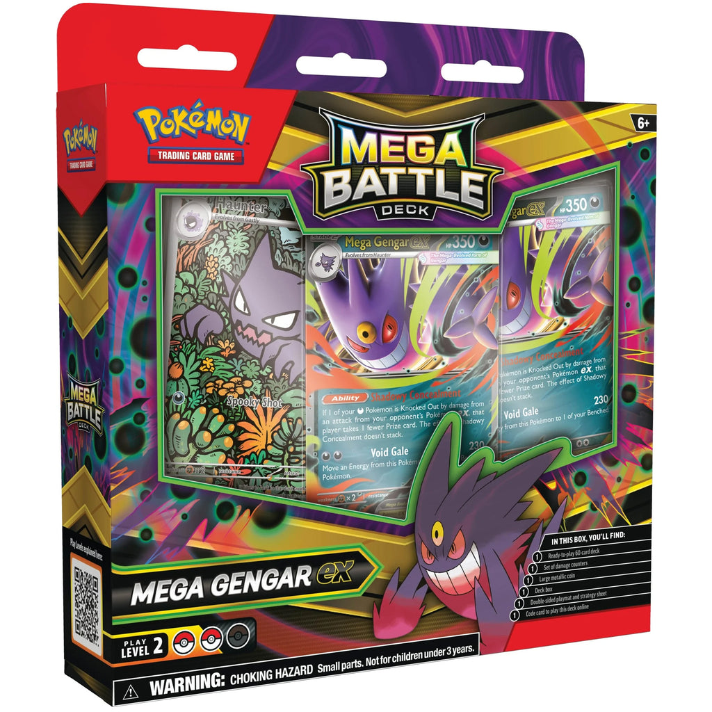 Pokemon TCG Mega Battle Deck - Mega Gengar ex – Animal Kingdoms Toy Store