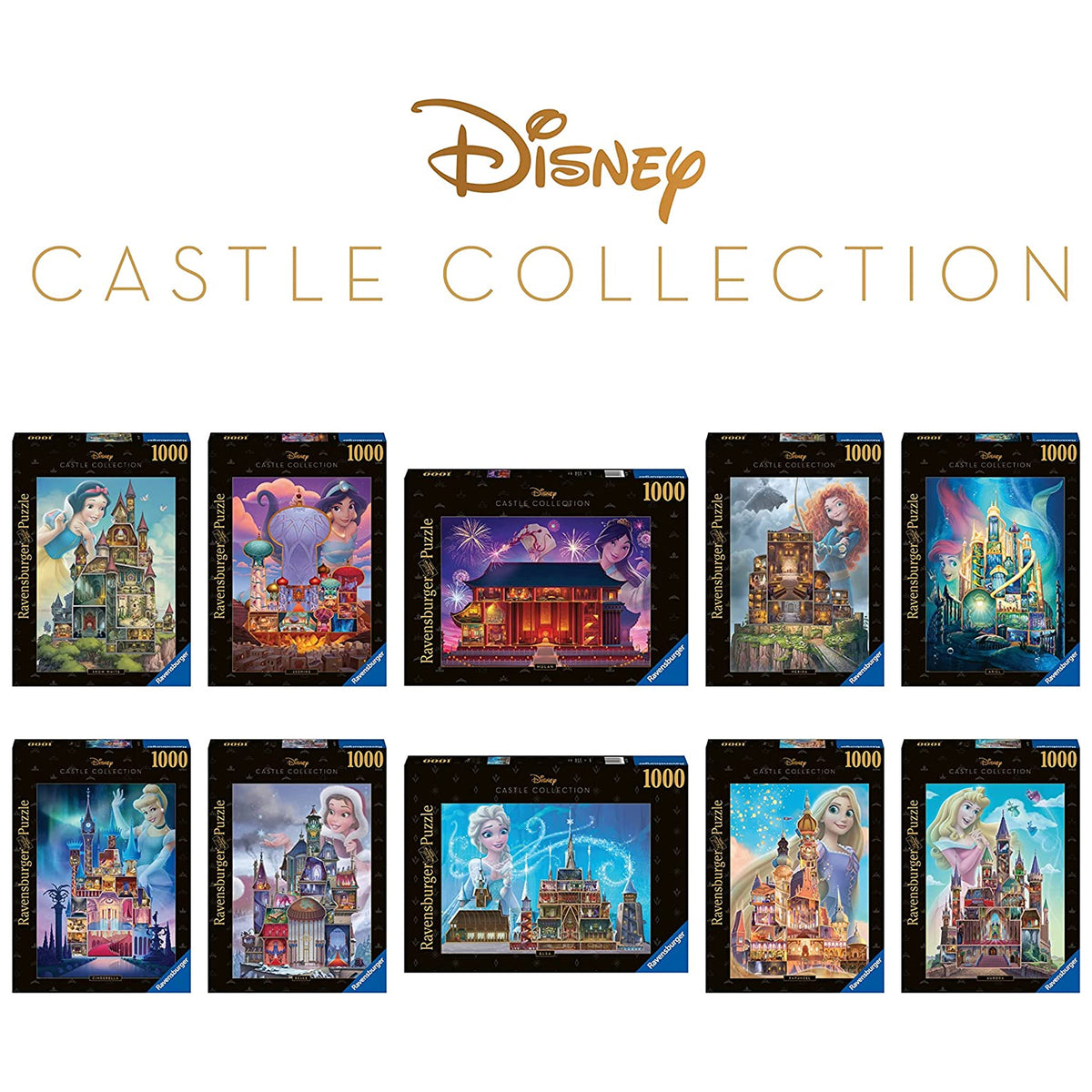 Ravensburger Disney Castles: Merida Puzzle 1000pc – Animal Kingdoms Toy ...