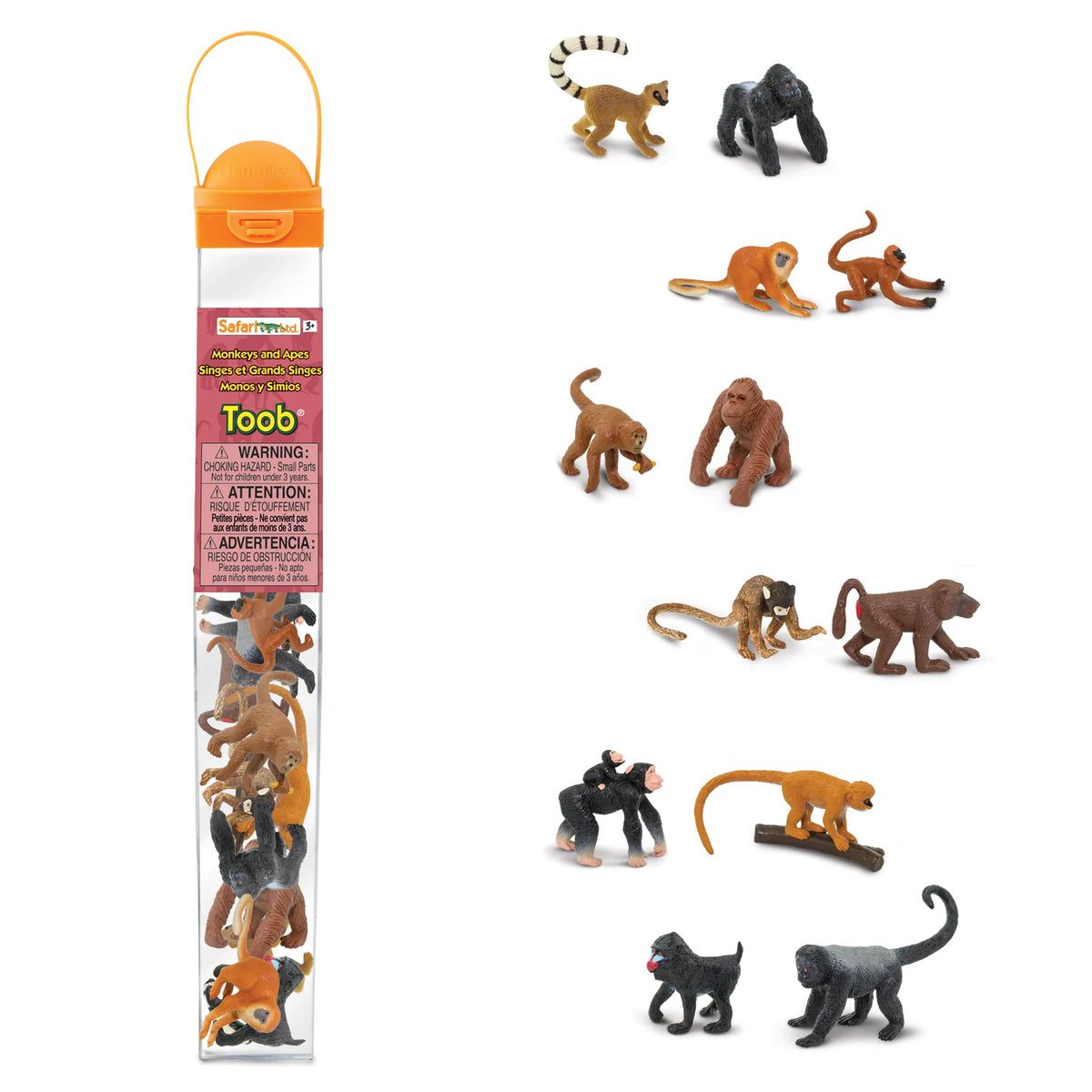 Safari Ltd Monkeys And Apes Toob – Animal Kingdoms Toy Store