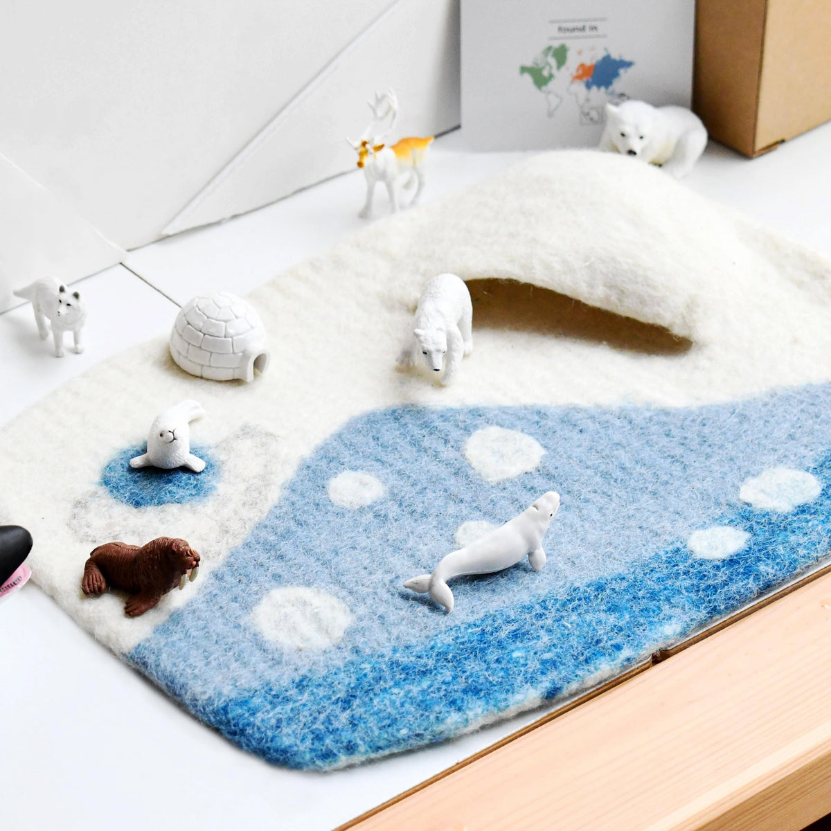 Tara Treasures: Arctic Play Mat Playscape – Animal Kingdoms Toy Store