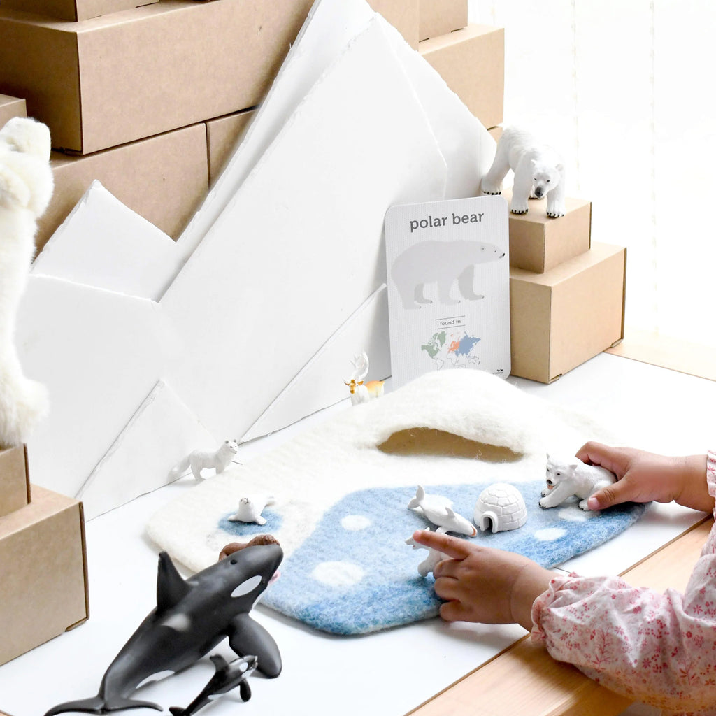 Tara Treasures: Arctic Play Mat Playscape – Animal Kingdoms Toy Store