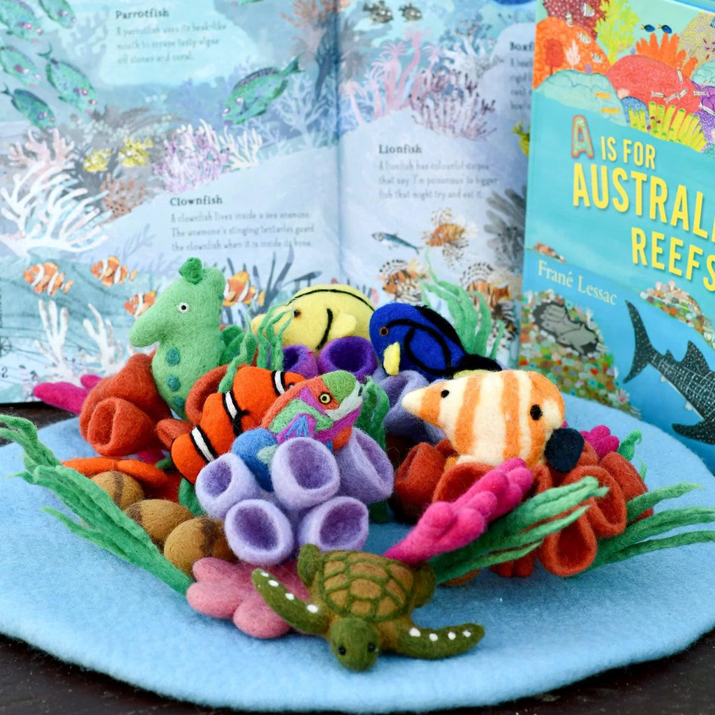 Tara Treasures: Coral Reef Play Mat Playscape – Animal Kingdoms Toy Store