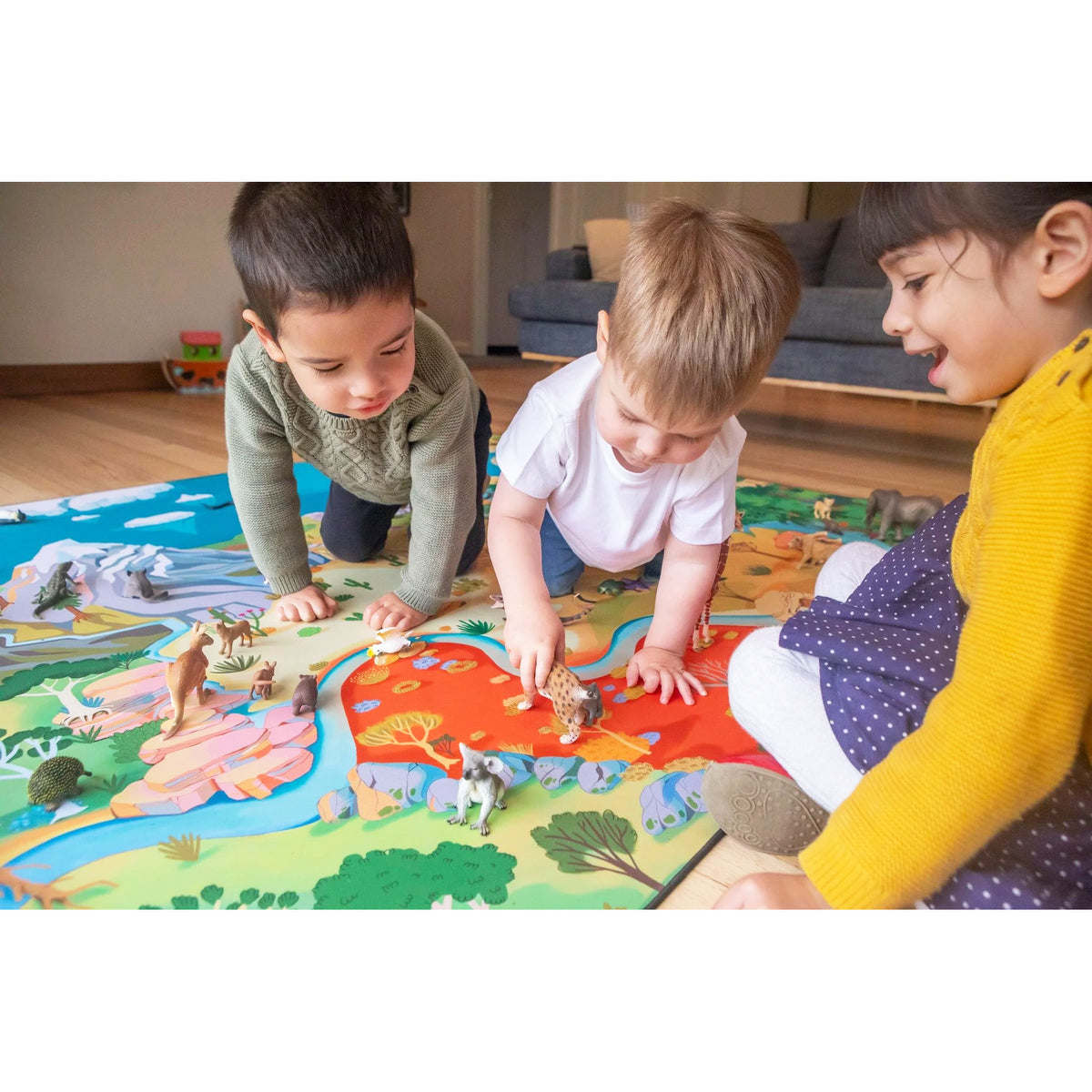 Habitat Mat - The Explorer Wildlife Play Mat – Animal Kingdoms Toy Store