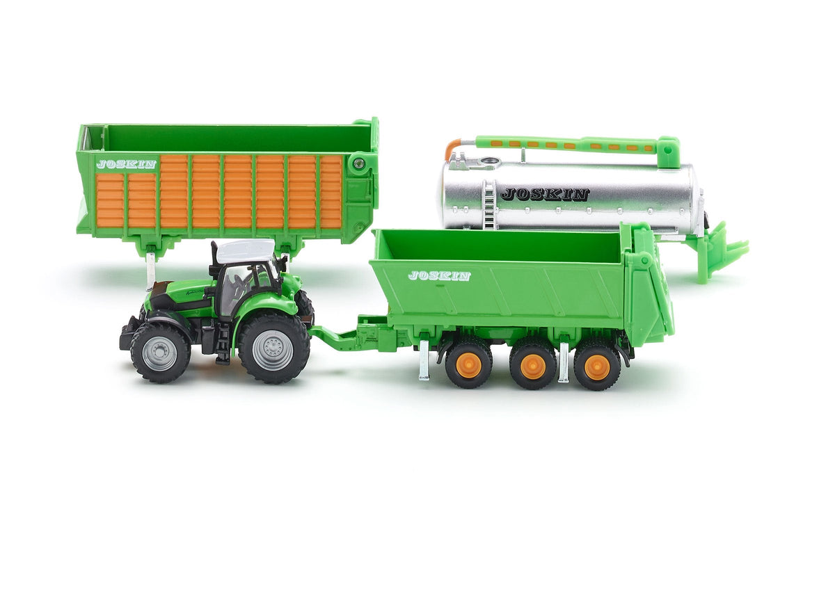Siku 1:87 Deutz-Fahr with Joskin Trailer Set – Animal Kingdoms Toy Store
