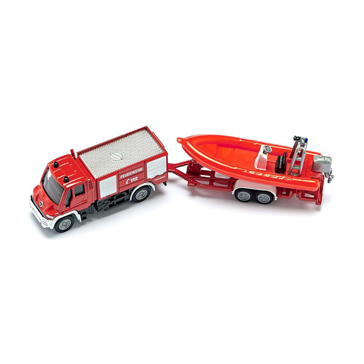 Siku Mercedes Unimog Fire Truck & Boat – Animal Kingdoms Toy Store