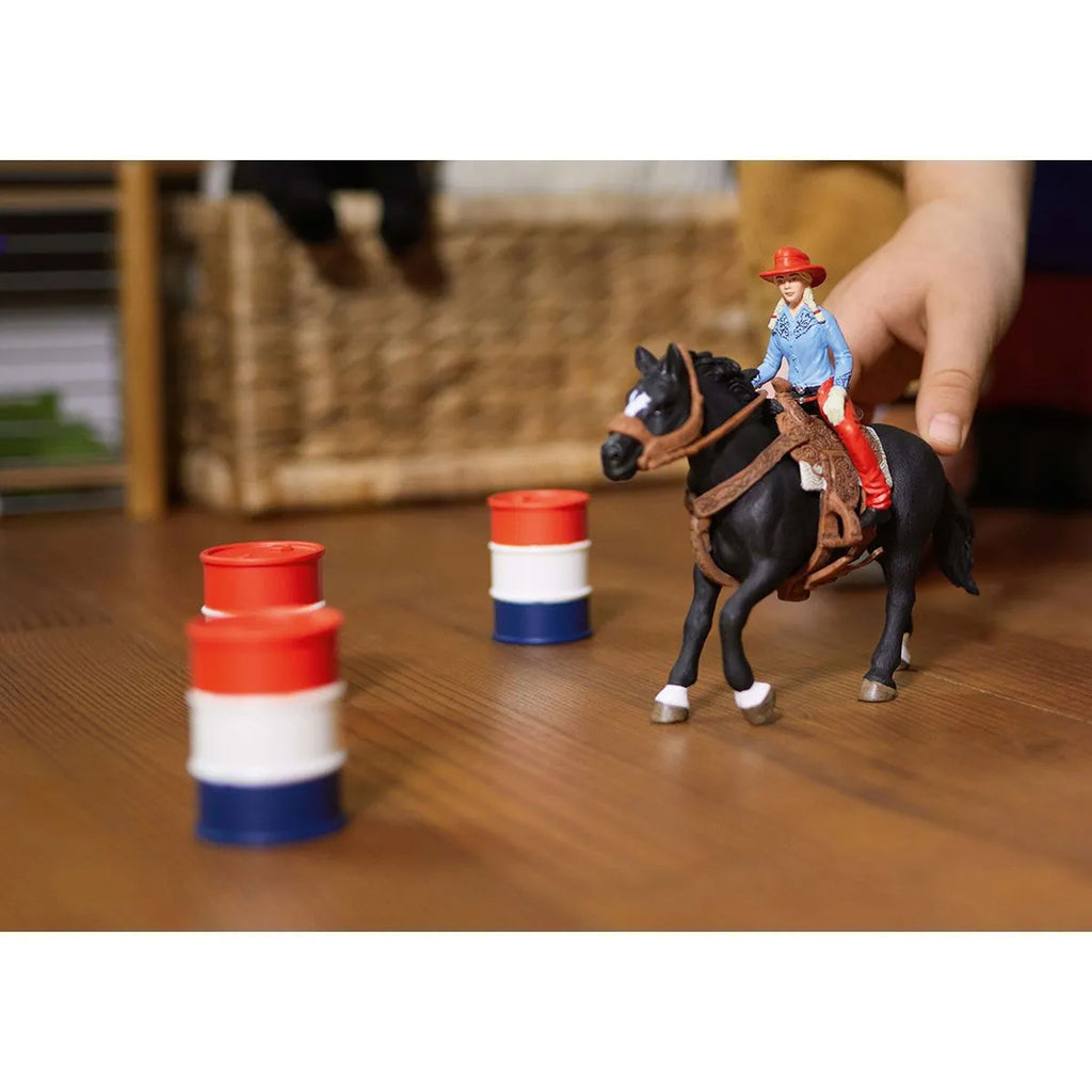 Schleich Barrel Racing Fun Cowgirl – Animal Kingdoms Toy Store