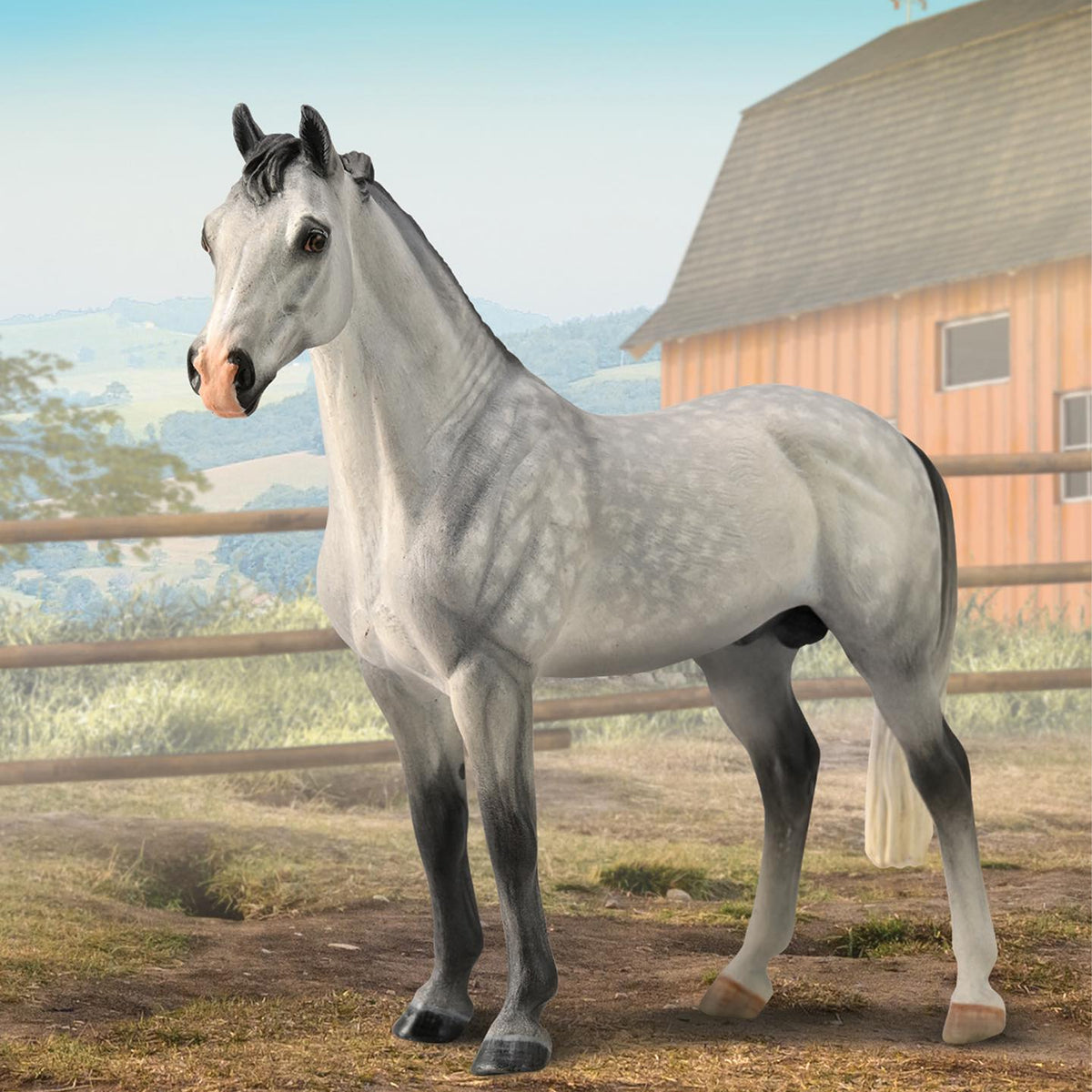 CollectA Hanoverian Stallion Dappled Grey – Animal Kingdoms Toy Store