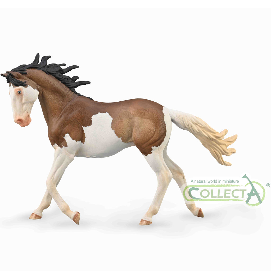 CollectA Mustang Mare - Bay Splash Overo – Animal Kingdoms Toy Store