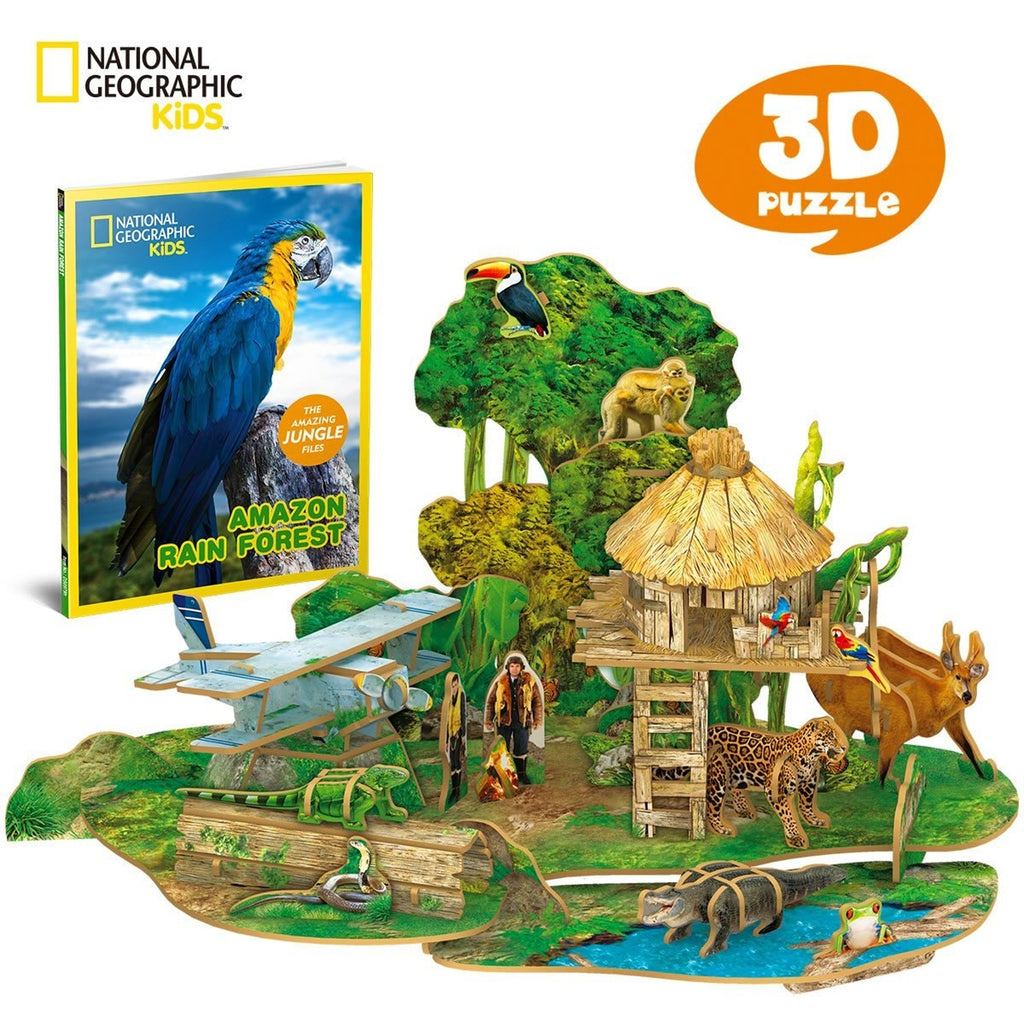 National Geographic Kids Amazon Rain Forest 3D – Animal Kingdoms Toy Store