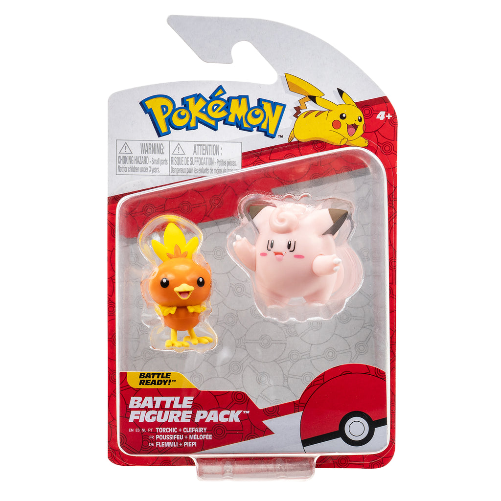 Pokemon Battle Figure - Torchic & Clefairy – Animal Kingdoms Toy Store