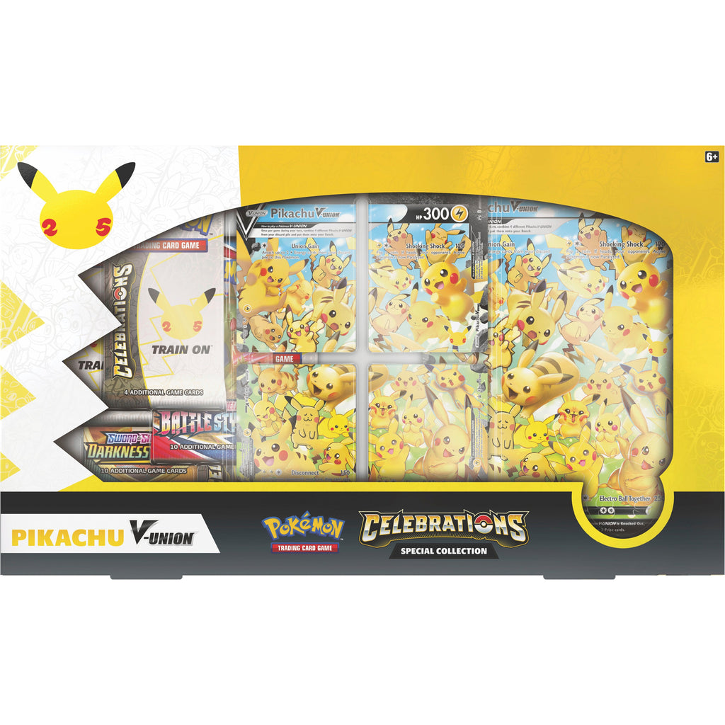 Pokemon TCG - Celebrations Special Collection Pikachu V-Union – Animal ...