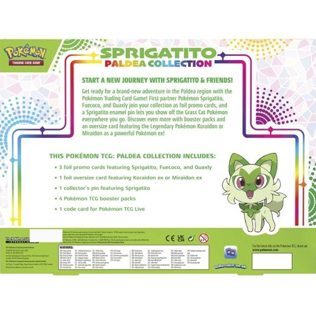 Pokemon TCG Paldea Collection - Sprigatito – Animal Kingdoms Toy Store