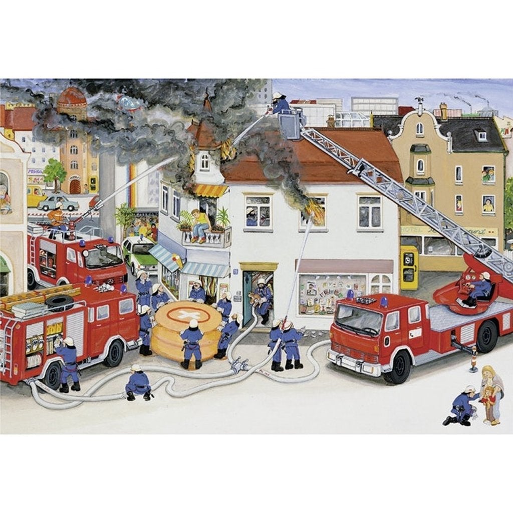 Ravensburger Busy Fire Brigade Puzzle 2x24pc – Animal Kingdoms Toy Store