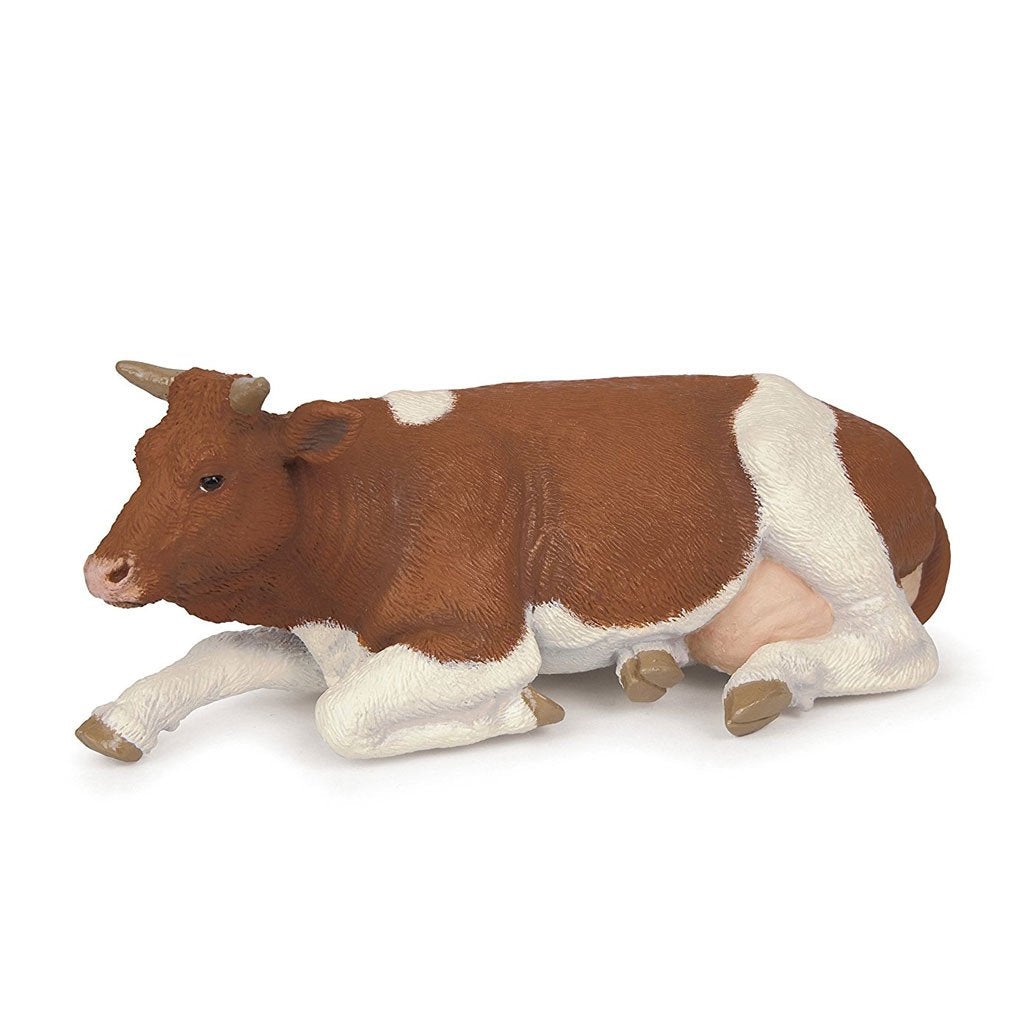 Papo Lying Simmental Cow – Animal Kingdoms Toy Store